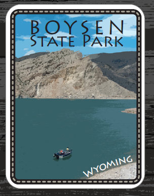 Boysen State Park Sticker – Open Space Publications, LLC